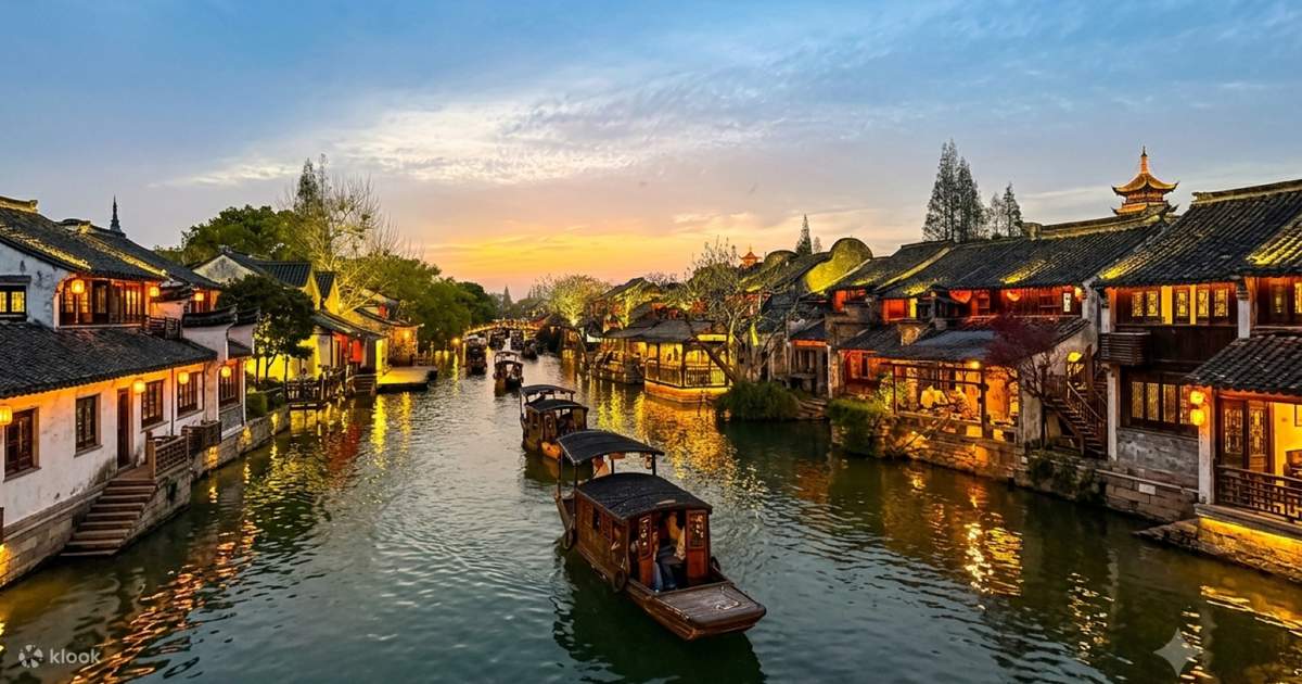 [Korean Guide][Shanghai Day Tour] Wuzhen Water Town Xizha Dongzha Night ...